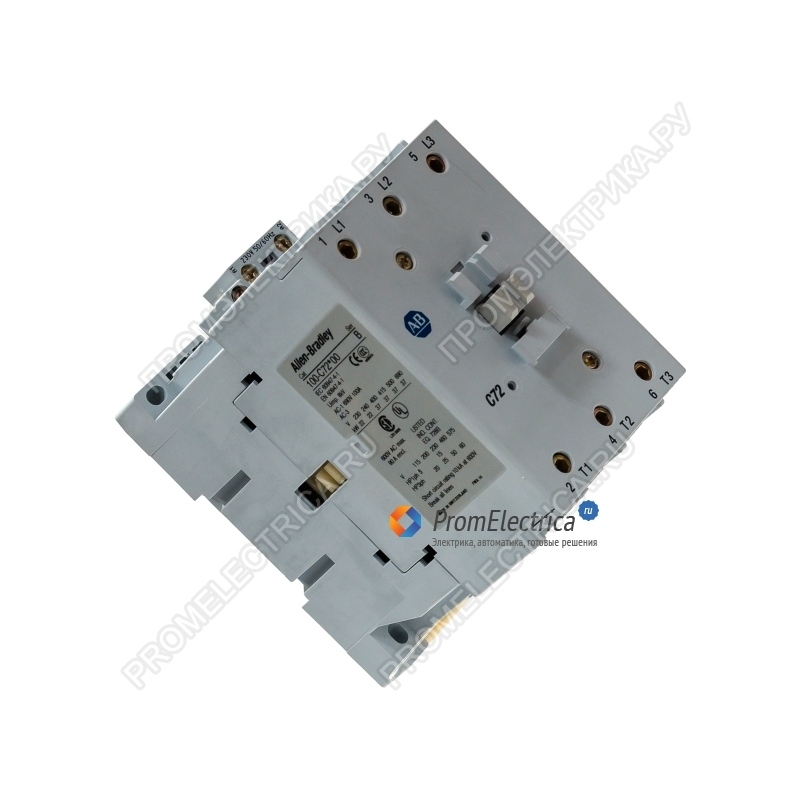 Купить 100-C72*00 Контактор 3-полюсный, серия: A, 600V AC, 72A Allen ...