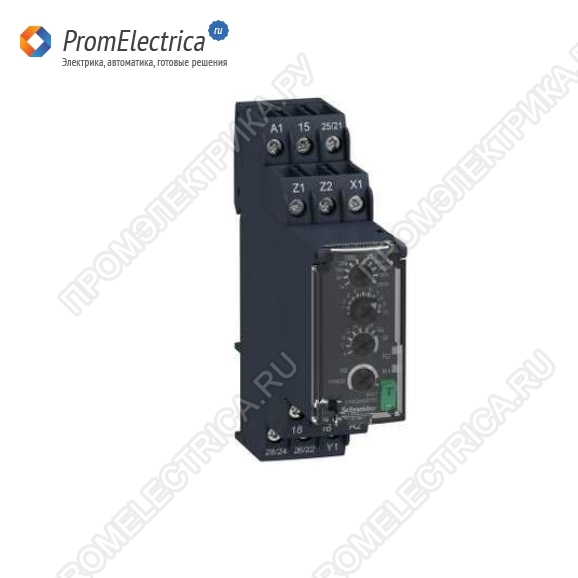 Купить RE22R2MYMR Реле времени, 24VDC, 24-240VAC, 005s-300h, 2CO 8A ...