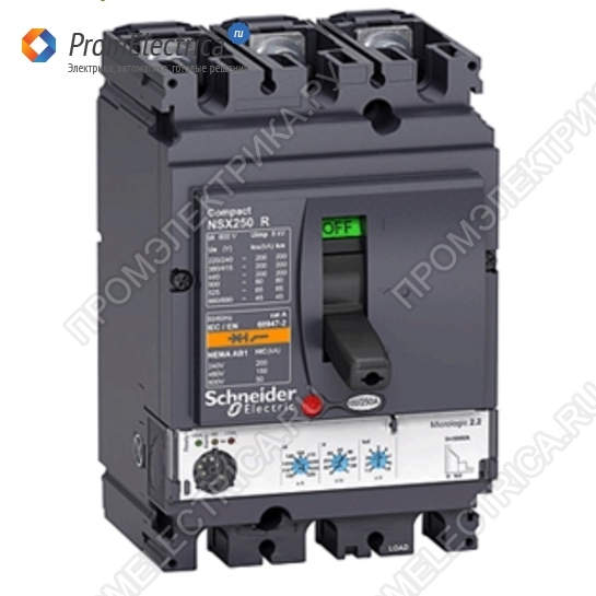 Купить LV430770 Выключатель автоматический NSX160F MICROLOGIC 22 160A ...